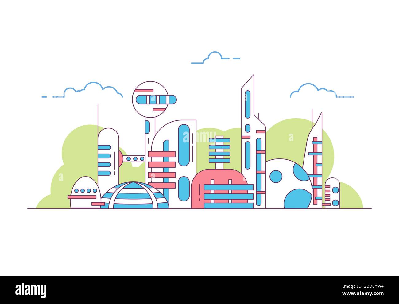 City sky line Cut Out Stock Images & Pictures - Alamy