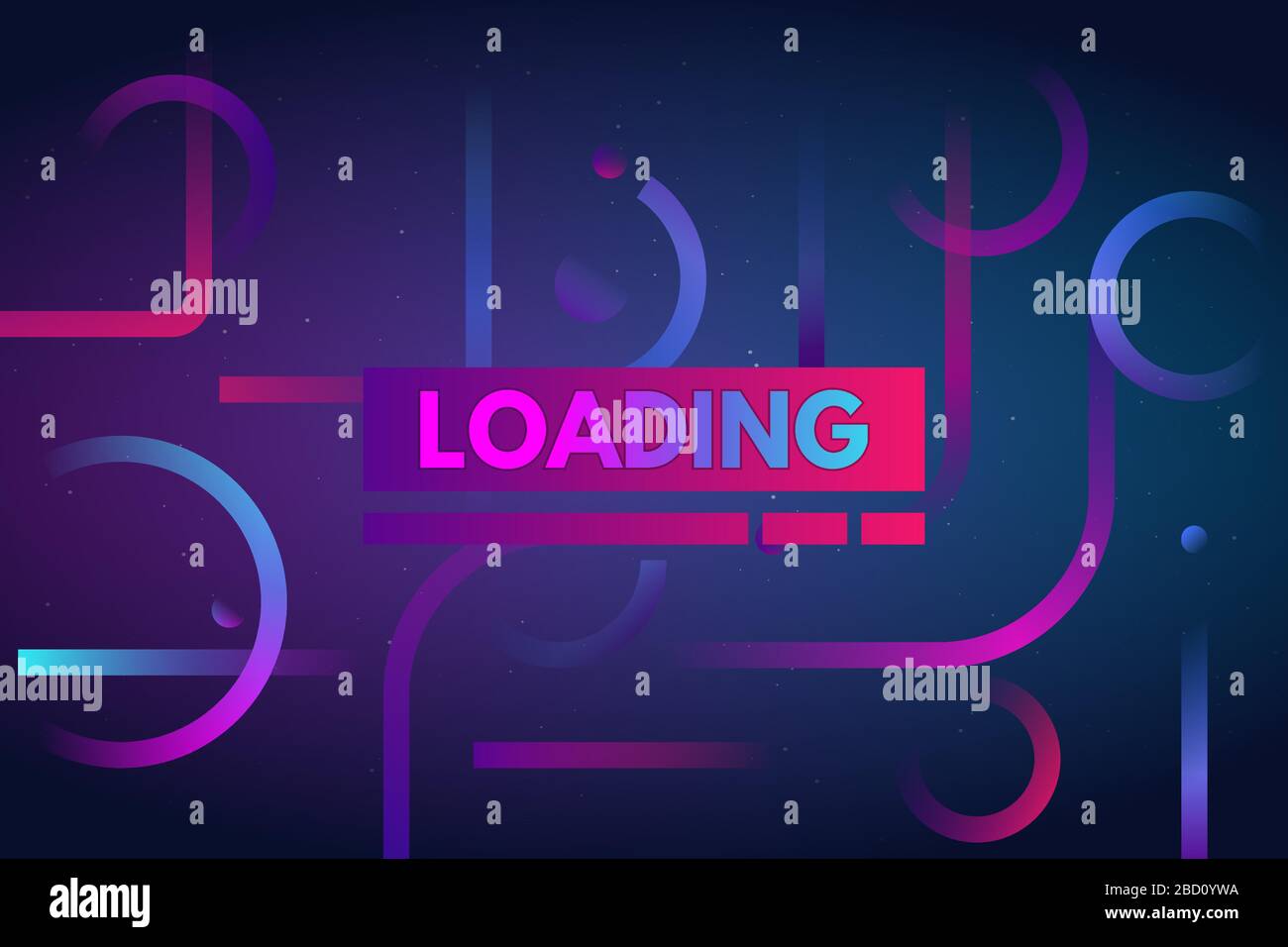 Loading neon light vector design hi-res stock photography and images ...