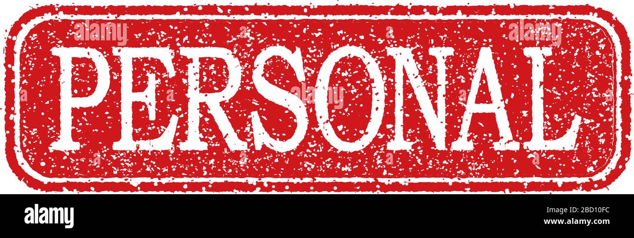 Personal sign black red hi-res stock photography and images - Alamy