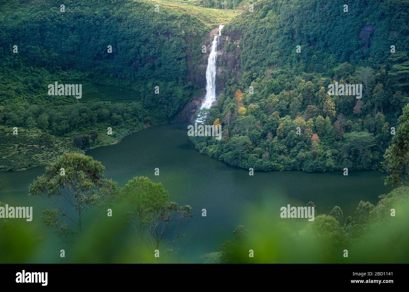 Beautiful Waterfalls in Maskeliya, Sri Lanka Stock Photo - Alamy