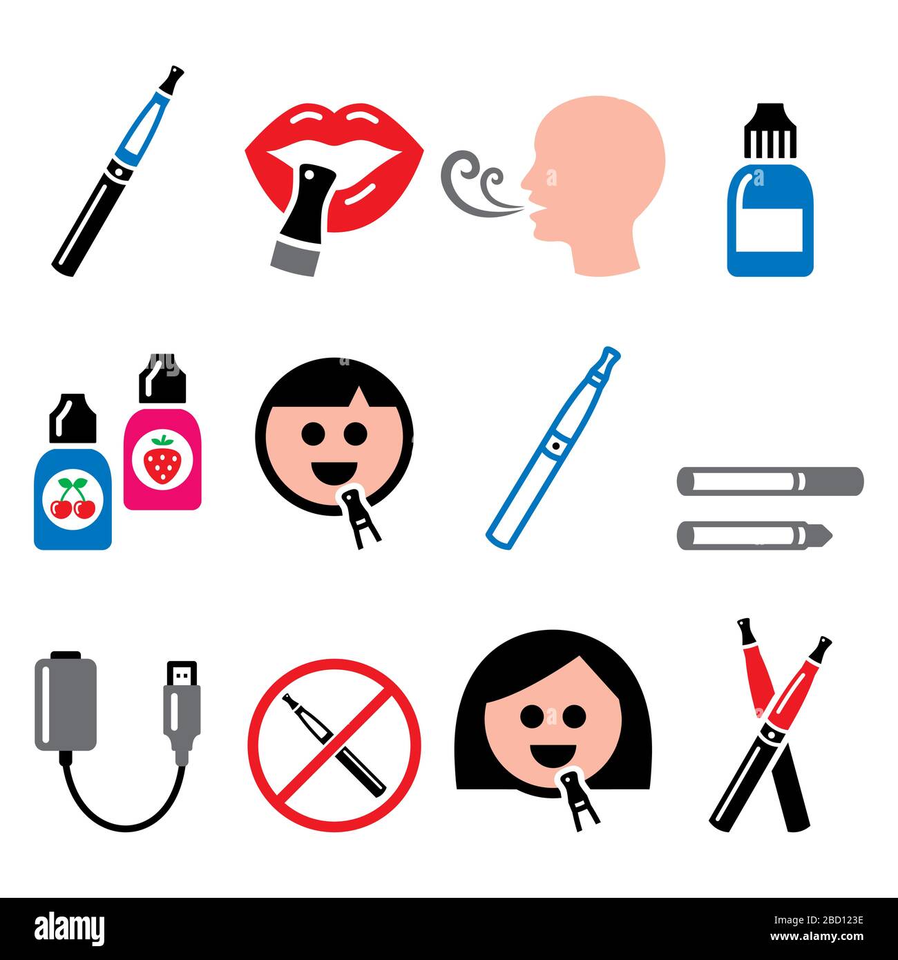 E cigarette vector hi-res stock photography and images - Alamy