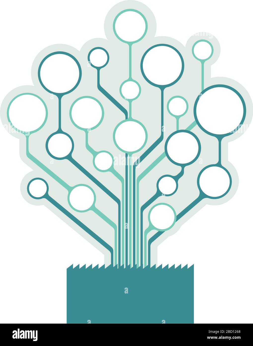 tree diagram template illustration / infographics Stock Vector Image ...