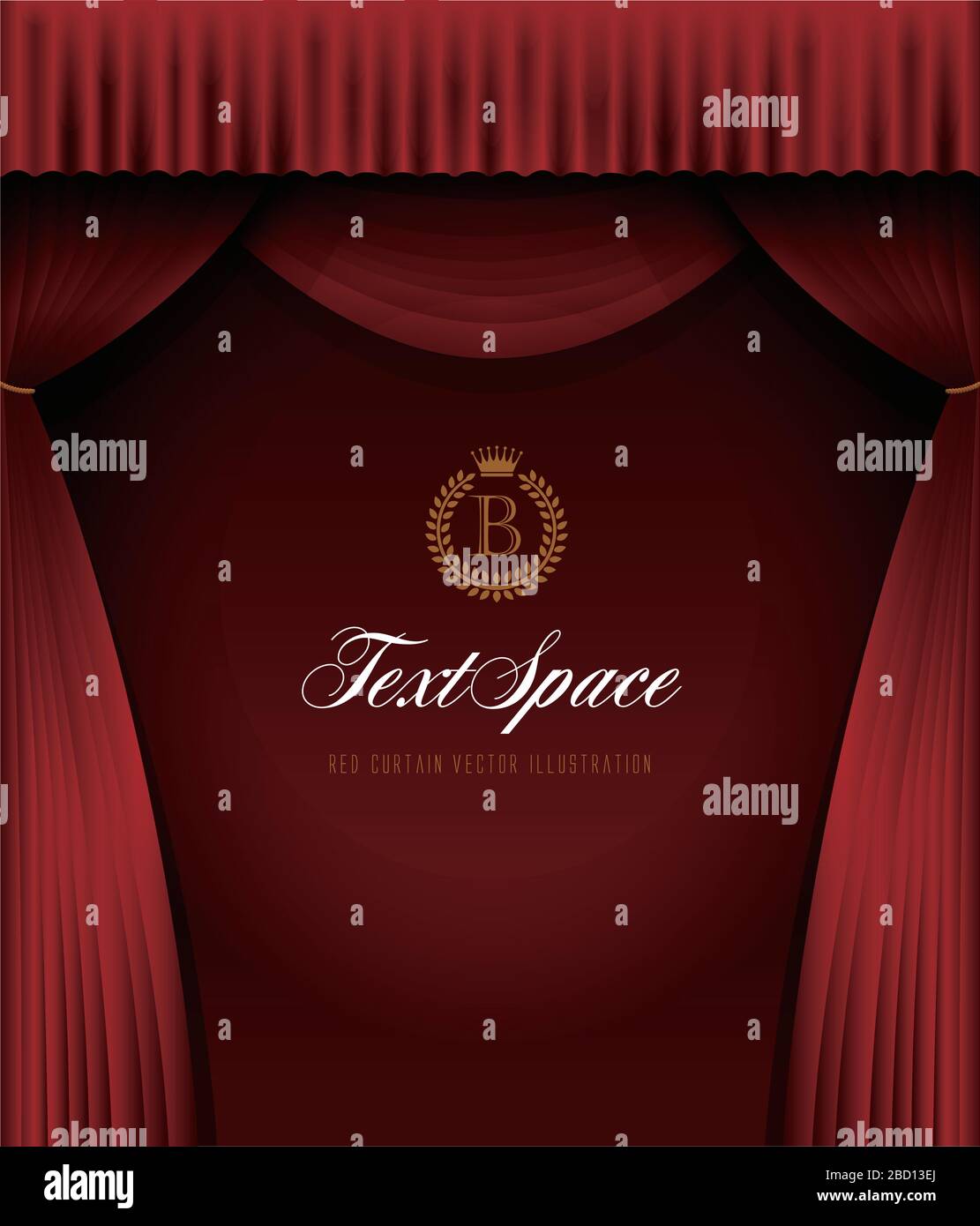 Red curtain background illustration Stock Vector Image & Art - Alamy