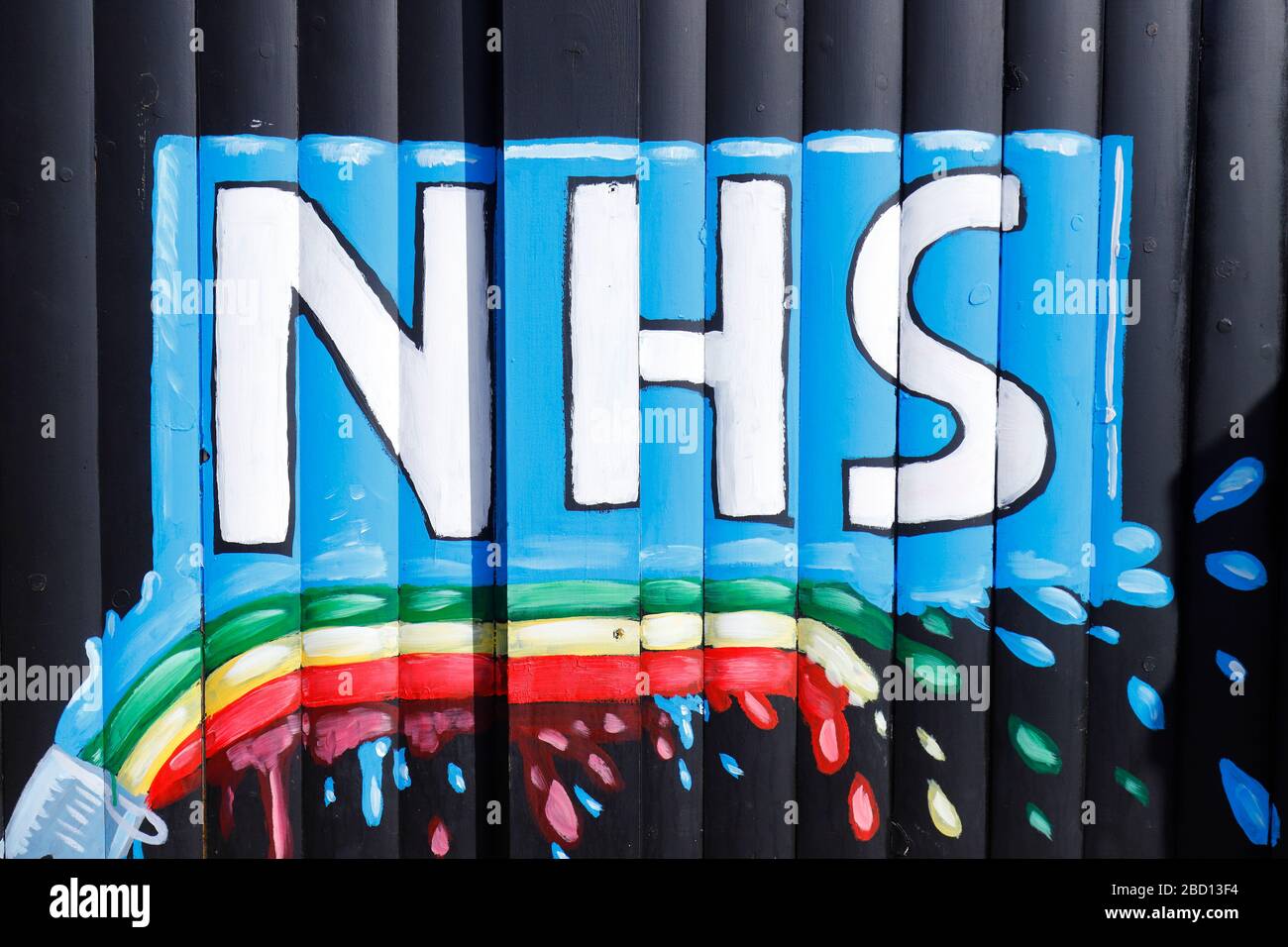 Nhs mural pontefract hi-res stock photography and images - Alamy