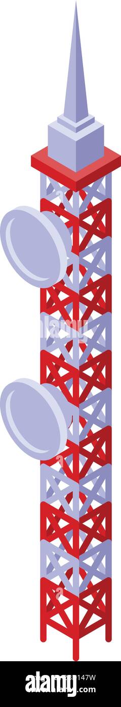 Telecommunication tower construction cellular satellite Cut Out Stock ...