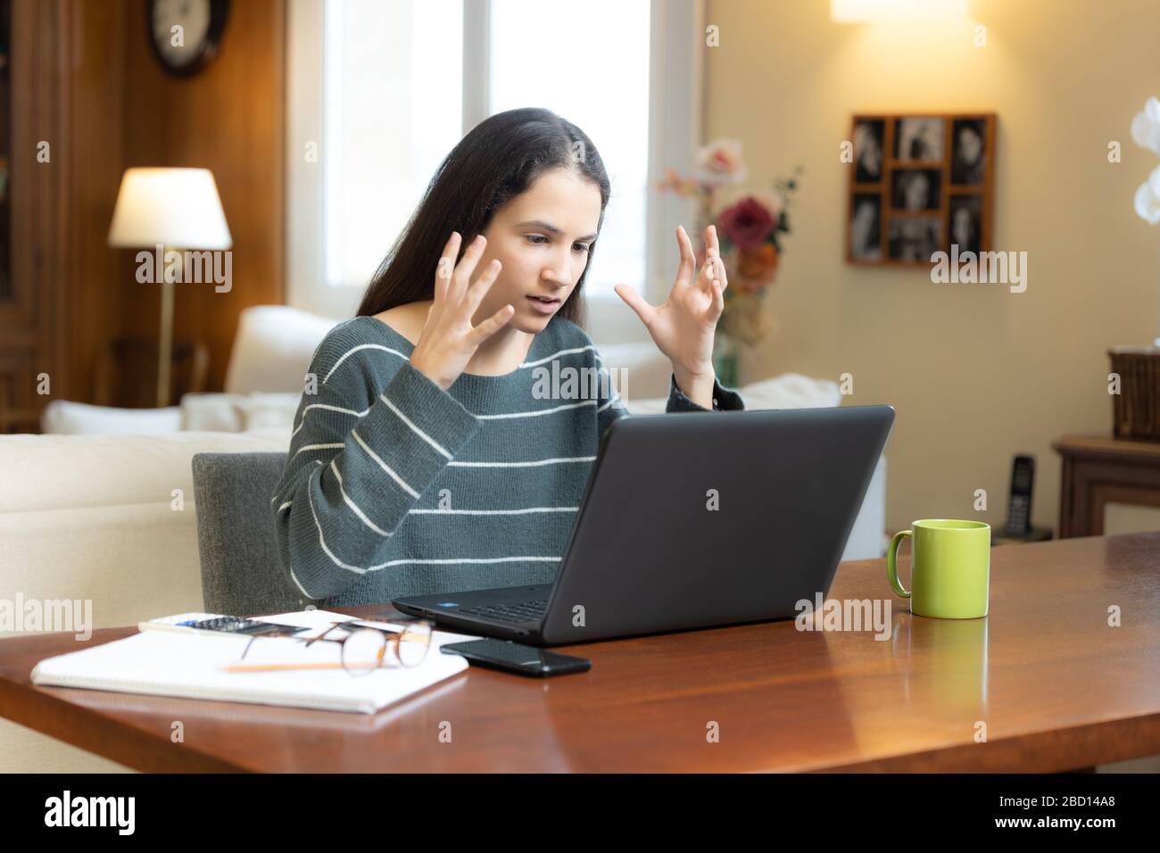 Teenager homework fed up hi-res stock photography and images - Alamy