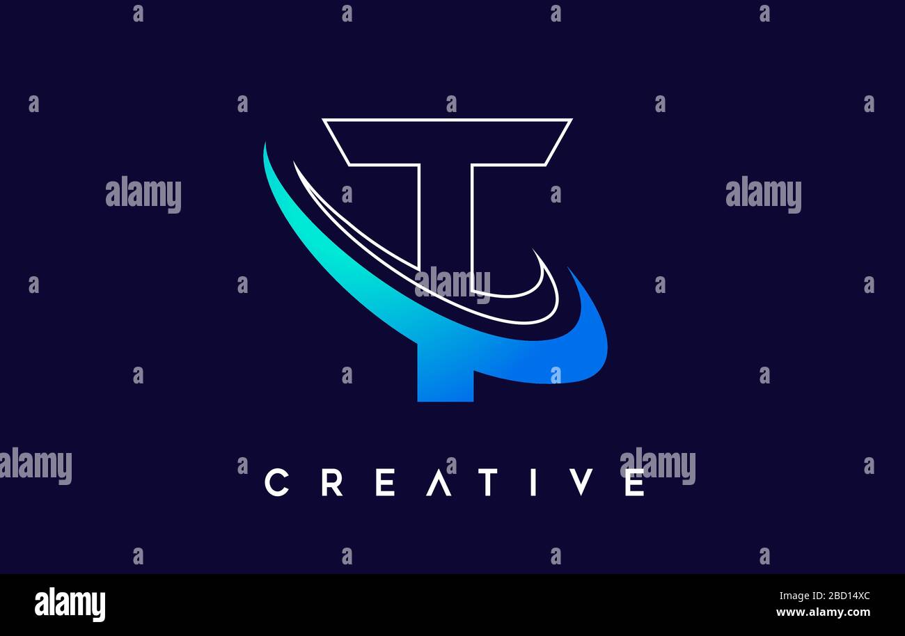 T letter logo vector vectors hi-res stock photography and images - Alamy