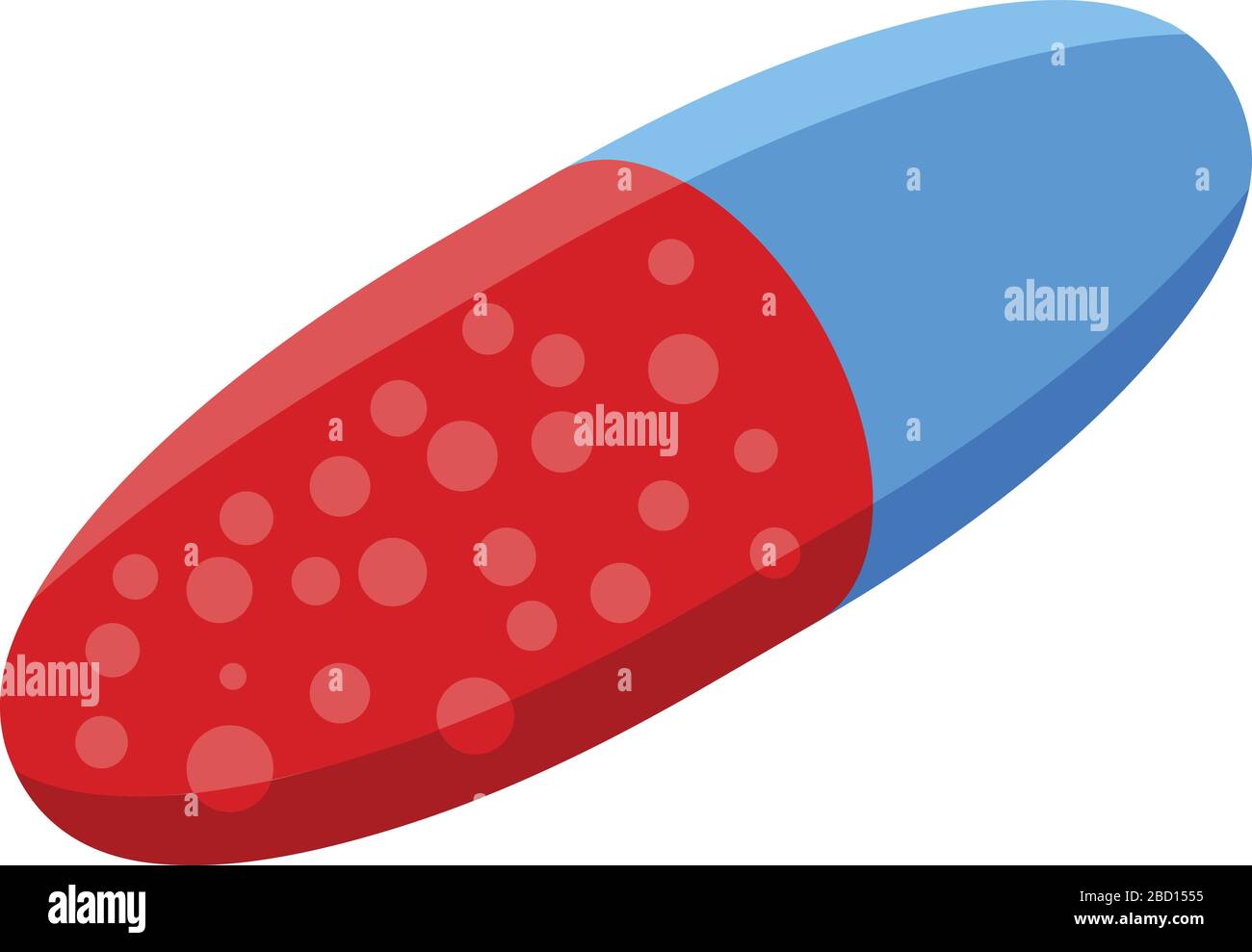 Red blue capsule icon, isometric style Stock Vector Image & Art - Alamy