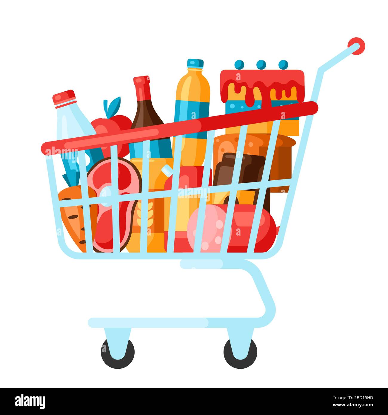 Shopping trolley full alcohol hi-res stock photography and images - Alamy