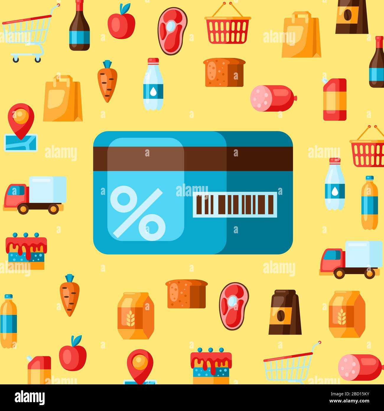 Discount grocery store Stock Vector Images - Alamy