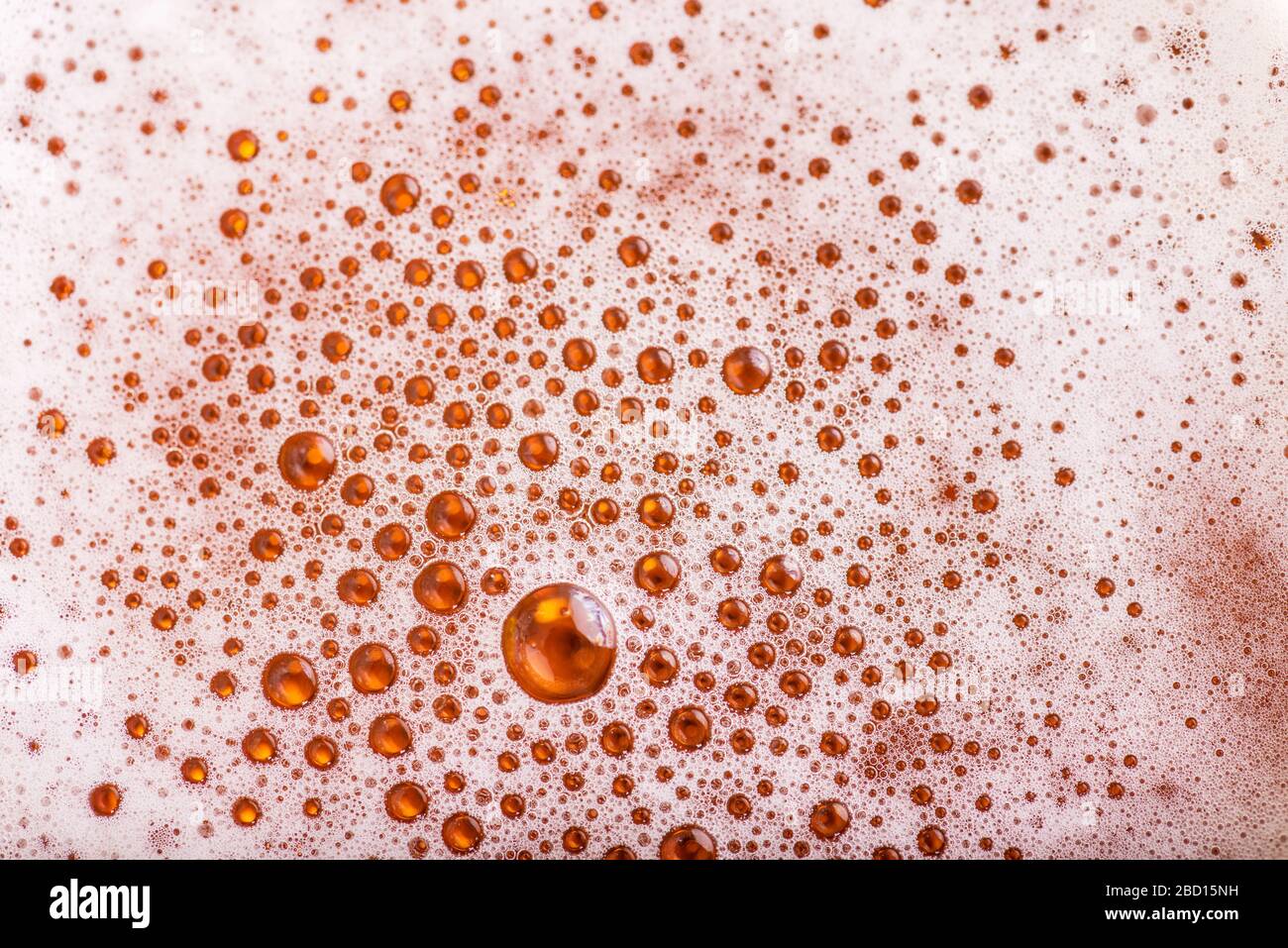 Light Beer with Bubbles and Foam Background. Beer Bubbles Texture Close ...
