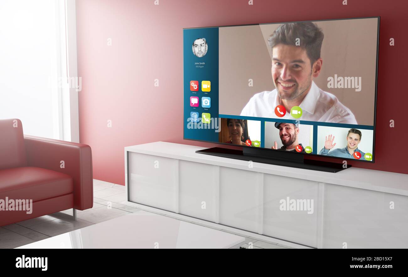 Flat screen tv conference room hi-res stock photography and images - Alamy