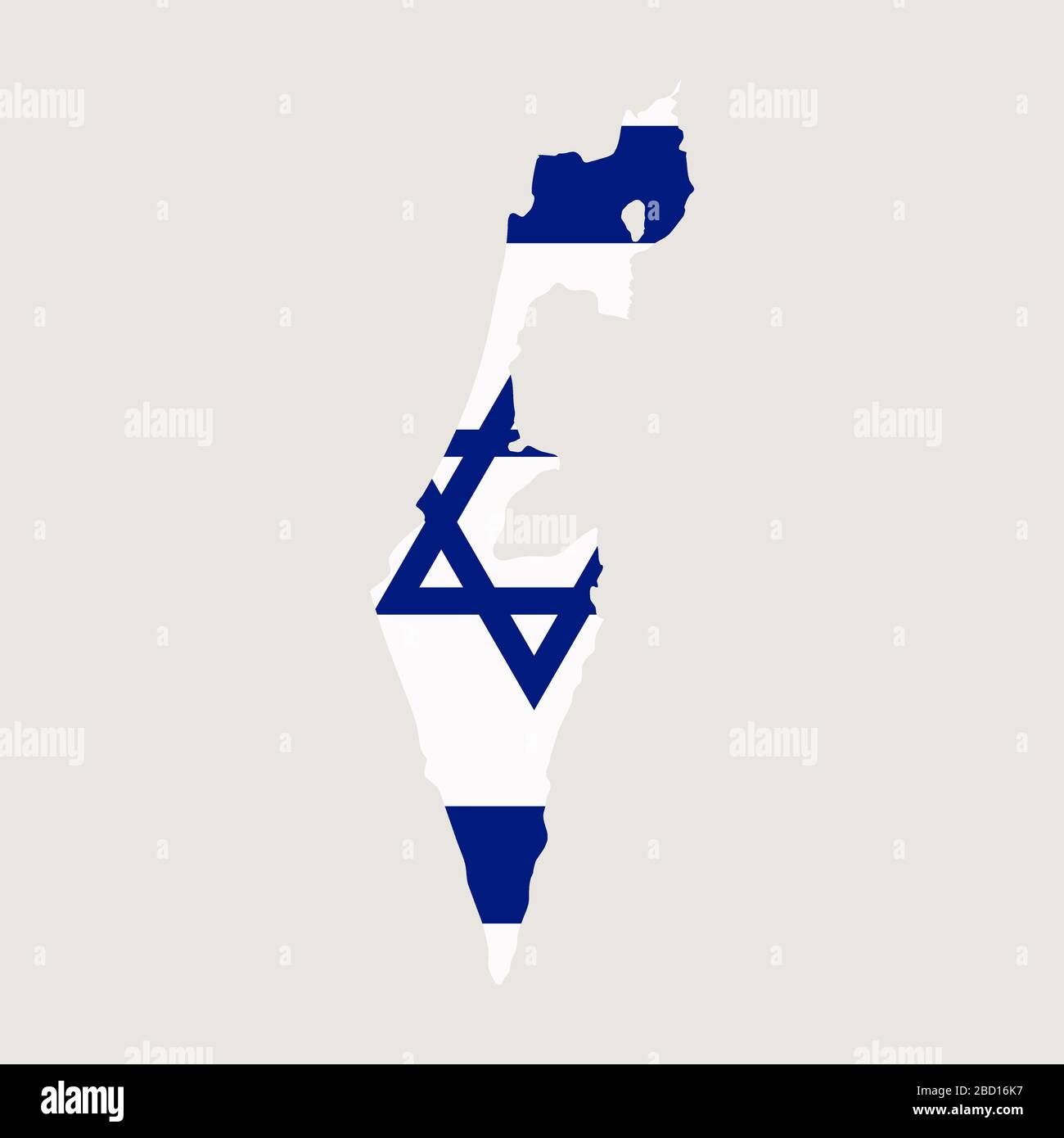 Israel map isolated with Israel flag background. Vector illustration of ...