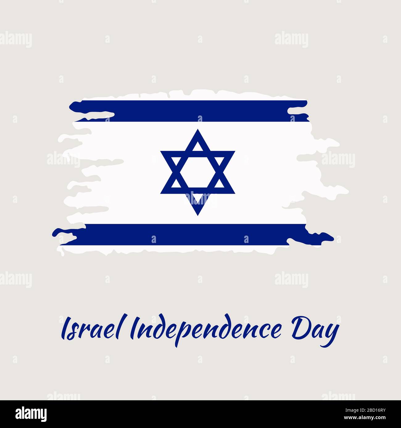 Israel independence day greeting card, banner, vector illustration ...