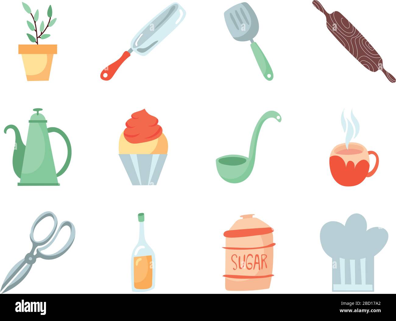 bundle of kitchen and cook icons Stock Vector Image & Art - Alamy