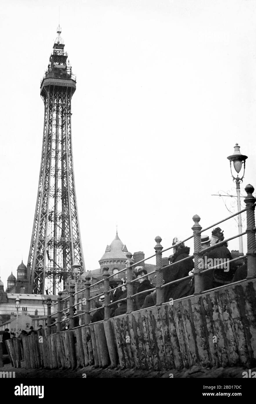 Blackpool Tower, early 1900s Stock Photo - Alamy