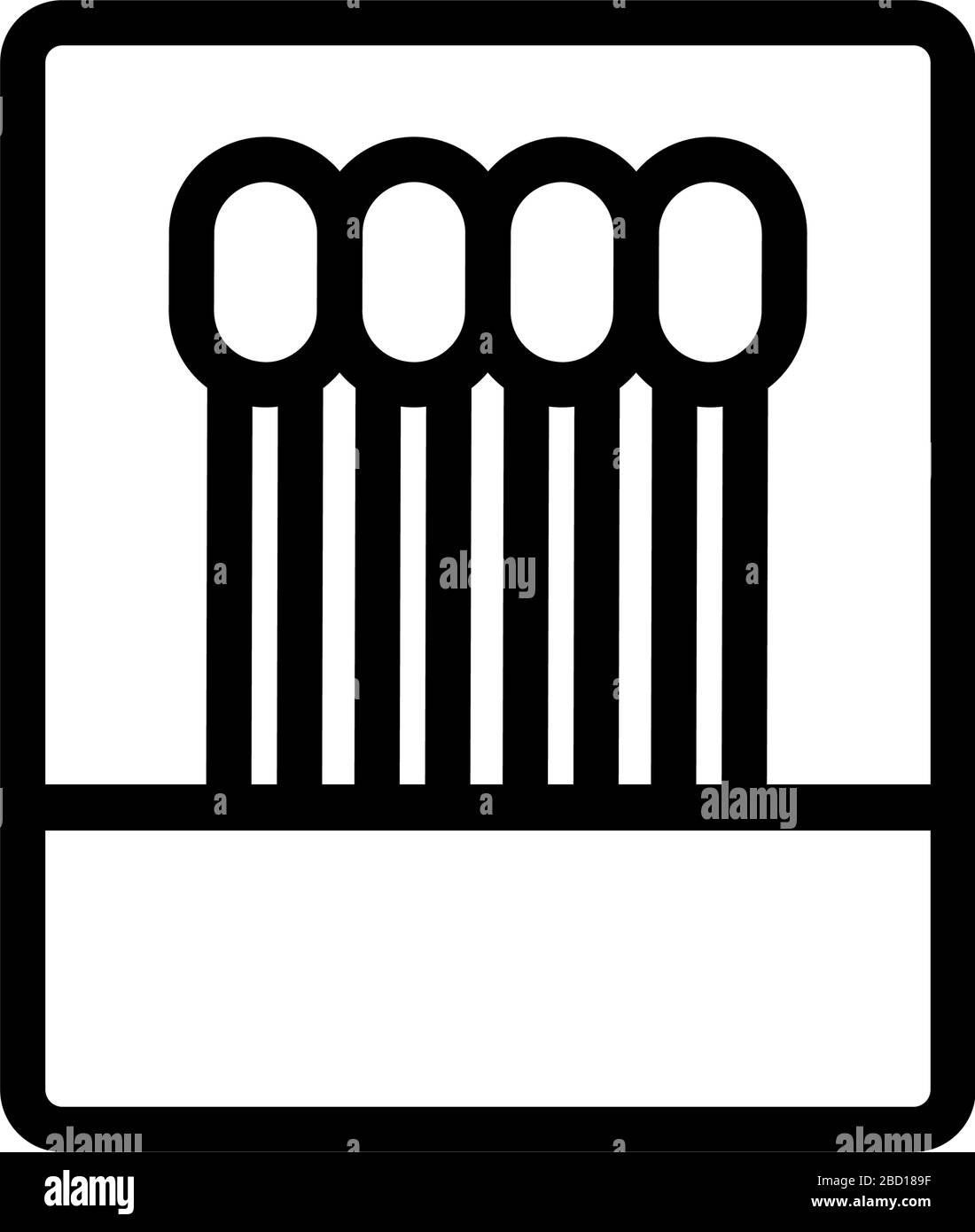 match pack icon vector outline illustration Stock Vector Image & Art ...