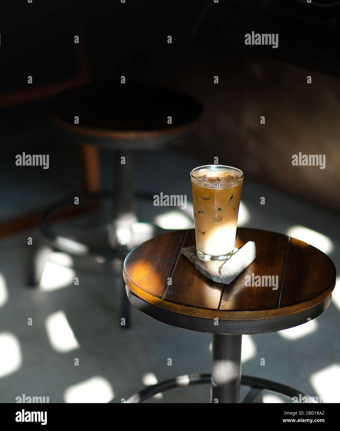 Coffee corner with sunlight from the top roof hi-res stock photography ...