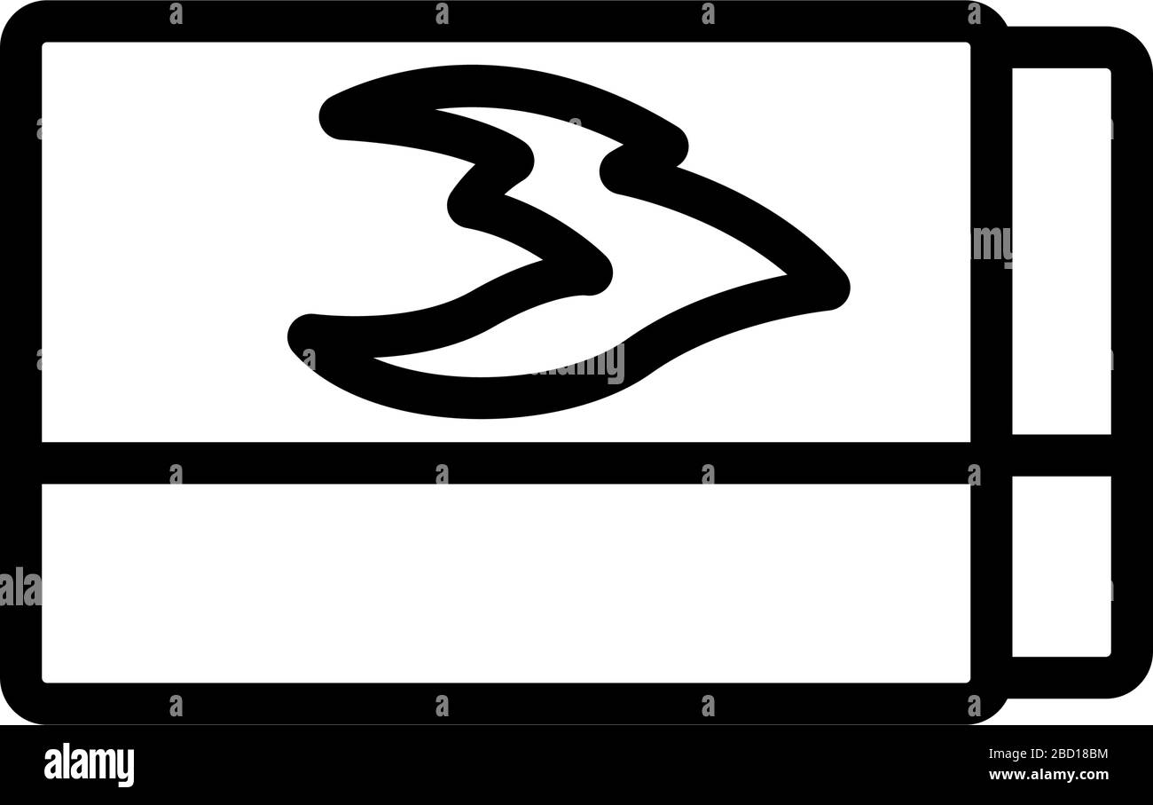 match box icon vector outline illustration Stock Vector Image & Art - Alamy