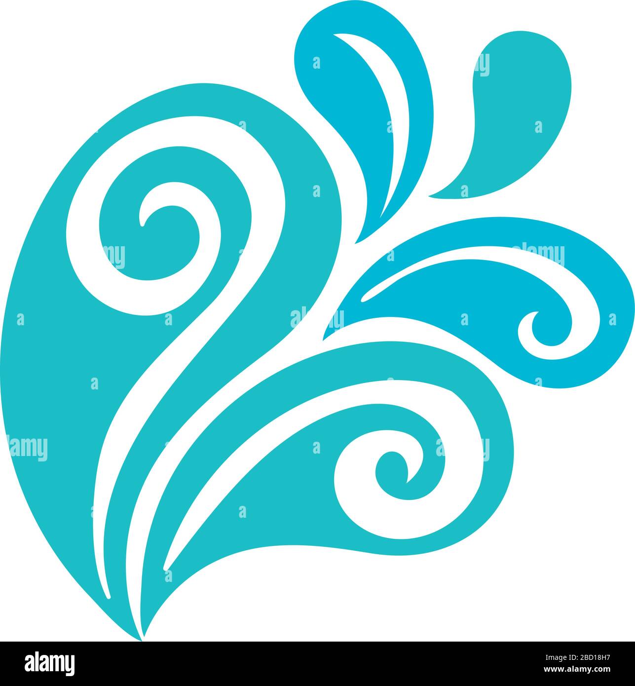 water ocean splash flat style icon Stock Vector Image & Art - Alamy