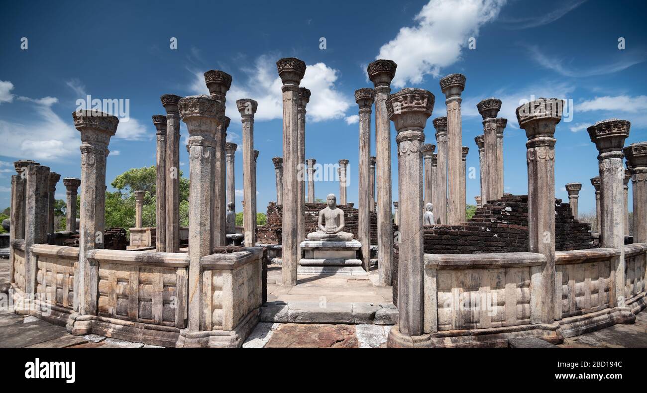 Ruins of Medirigiriya Vatadage Polonnaruwa, Sri Lanka Stock Photo - Alamy