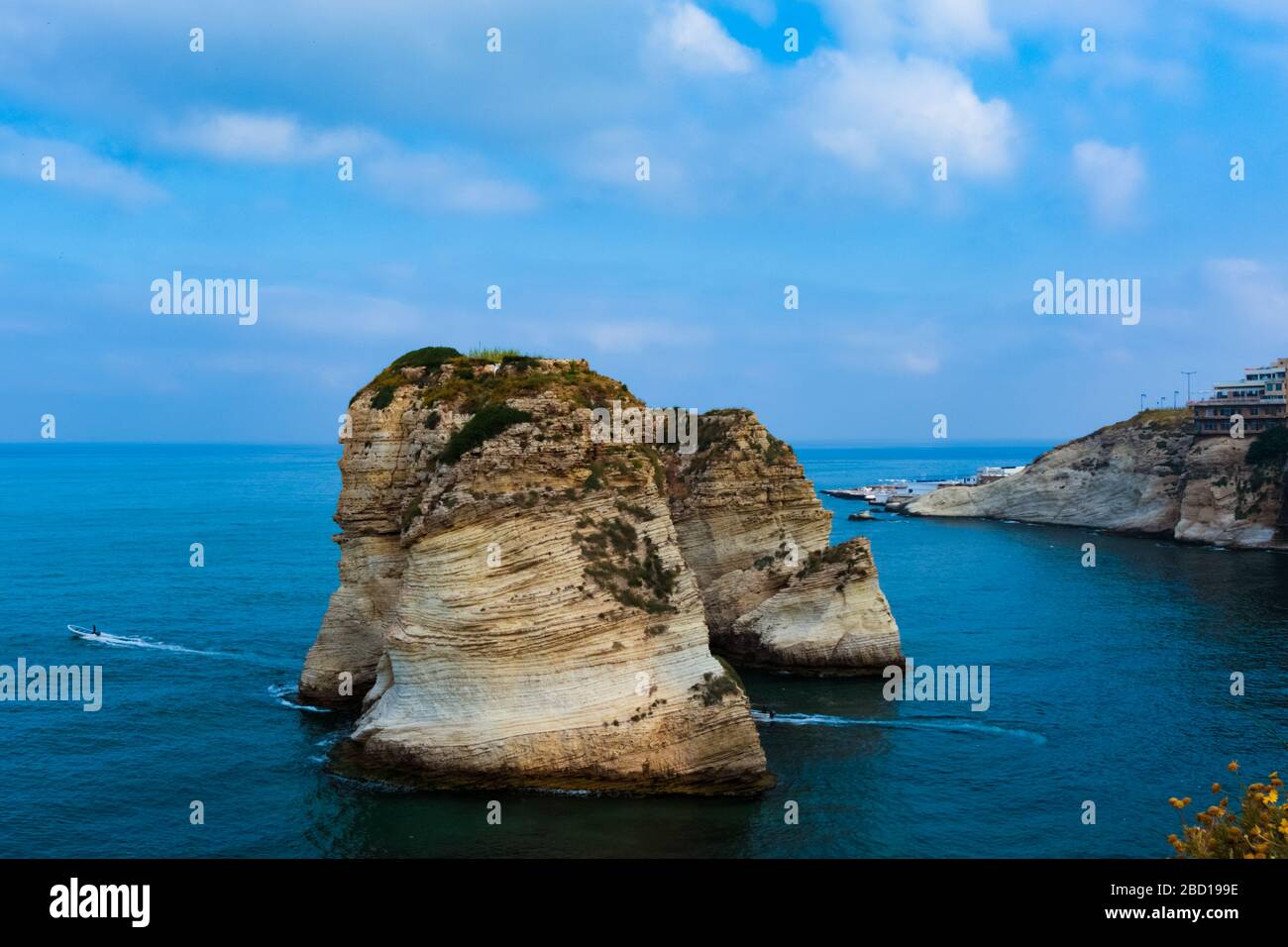 Rock of raouche hi-res stock photography and images - Alamy