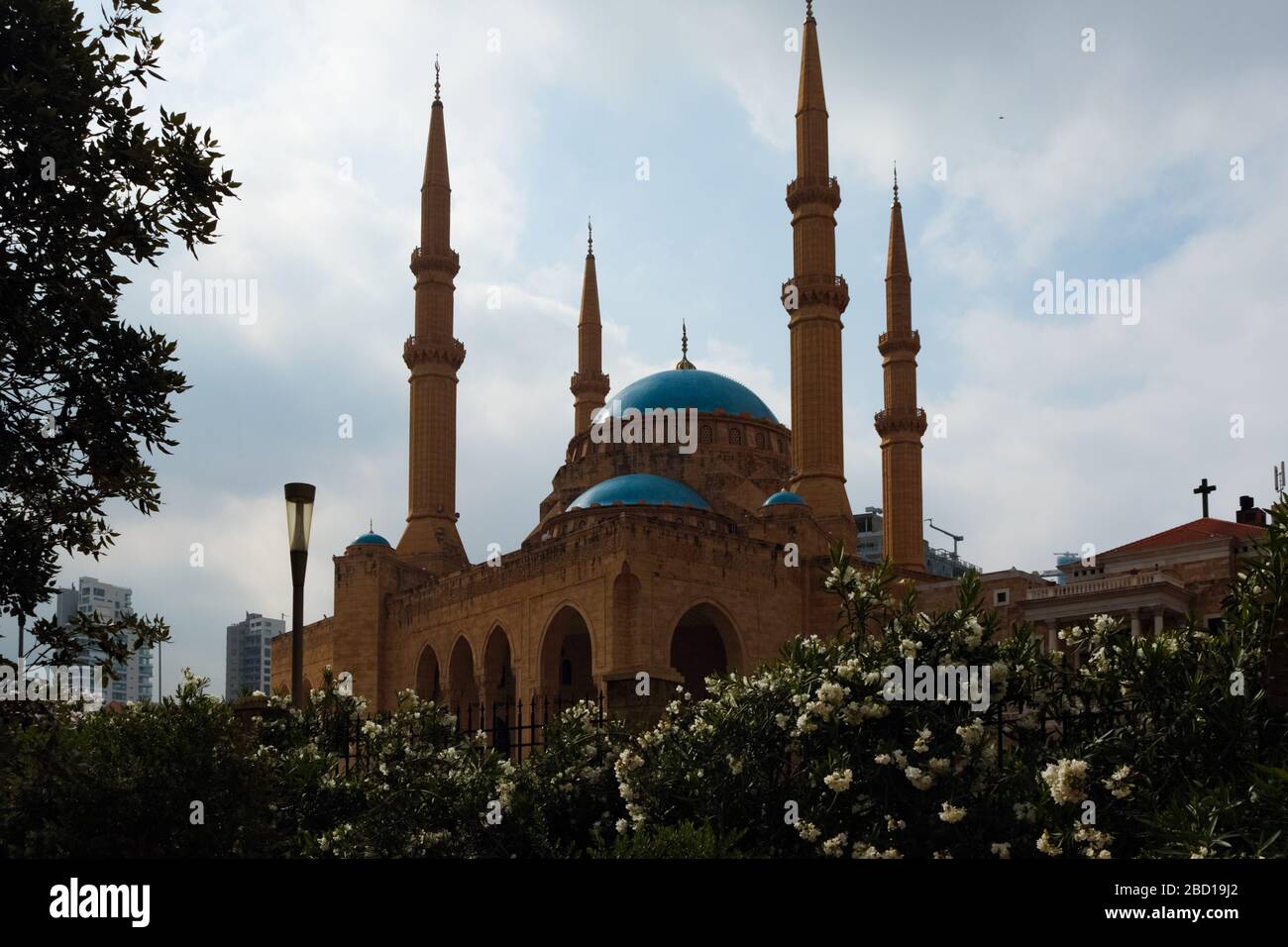 Beirut, Lebanon - May 05, 2017: View of Mohammed Al-amin mosque in the ...