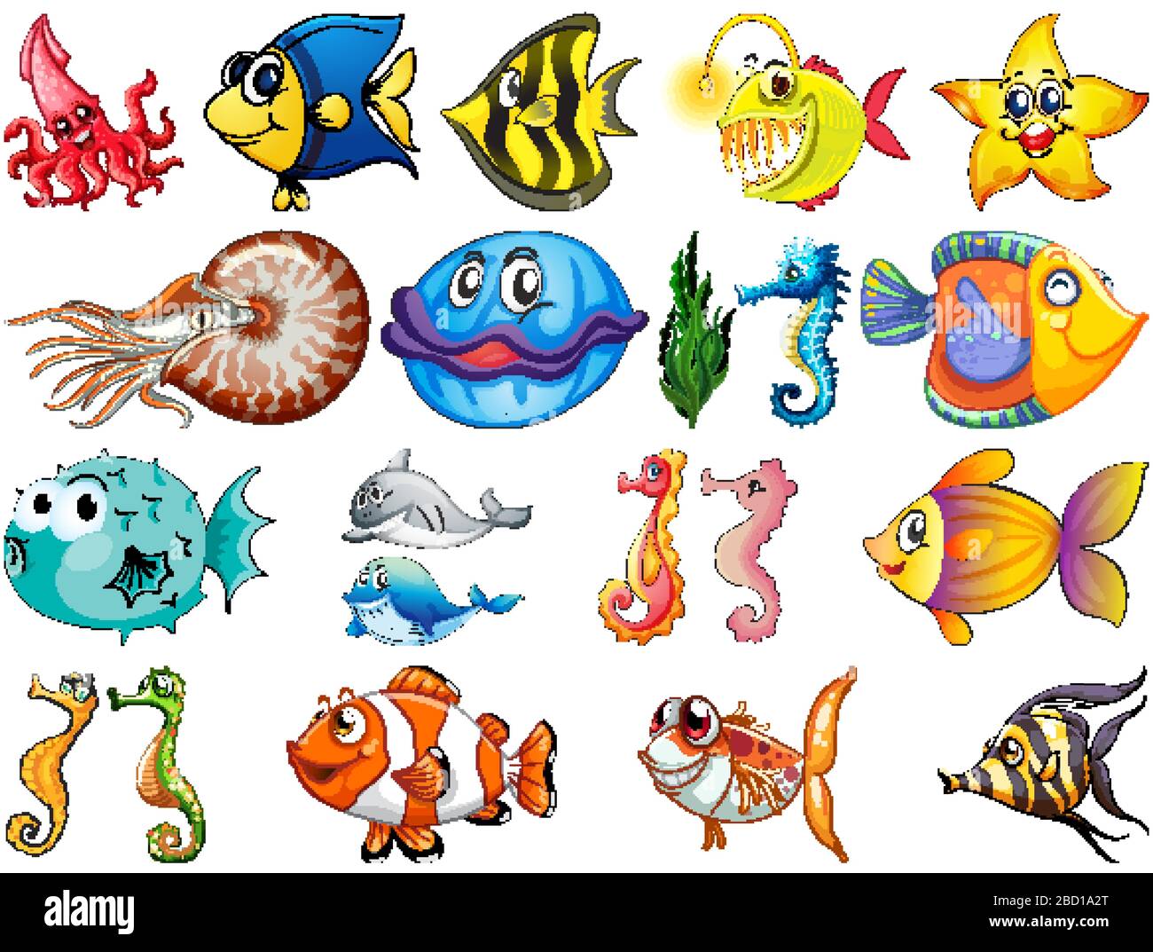 Star fish in large Stock Vector Images - Alamy