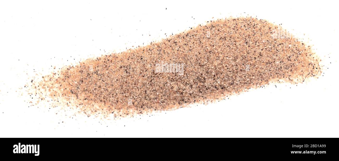 Sand isolated on white background Stock Photo - Alamy