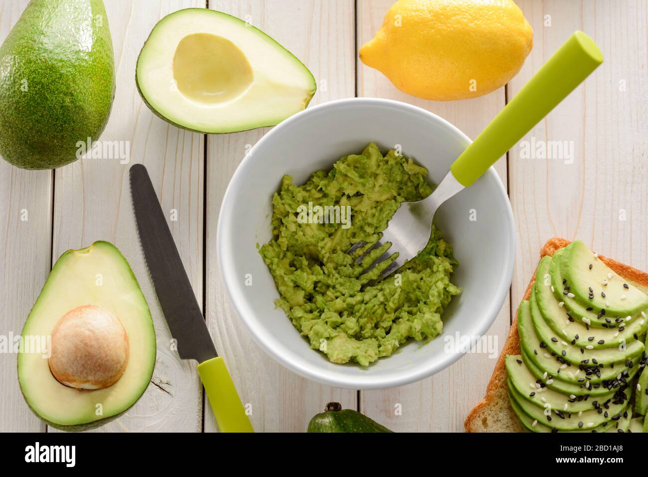 Mashed avocado hi-res stock photography and images - Alamy
