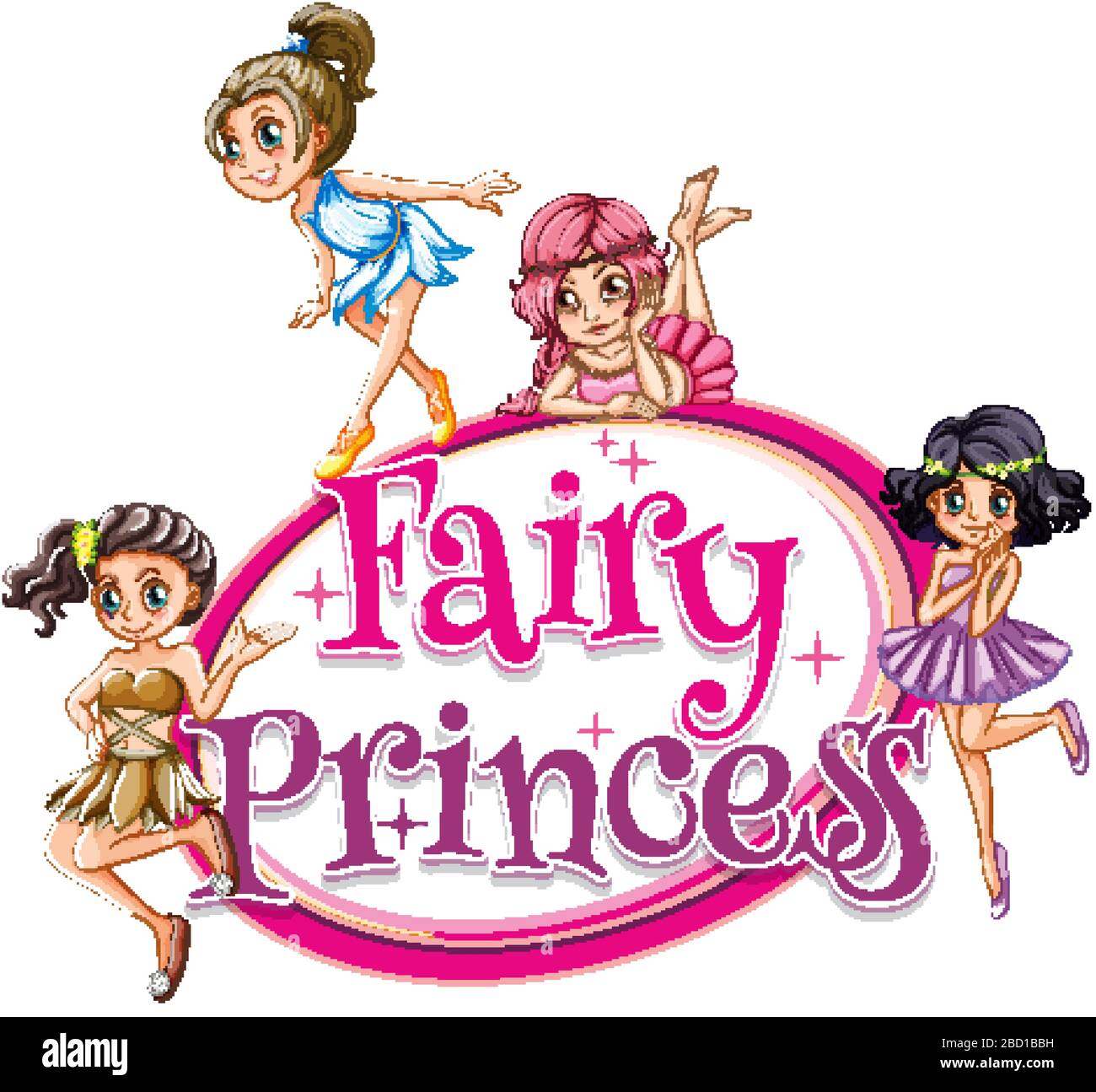 English princesses Stock Vector Images - Alamy