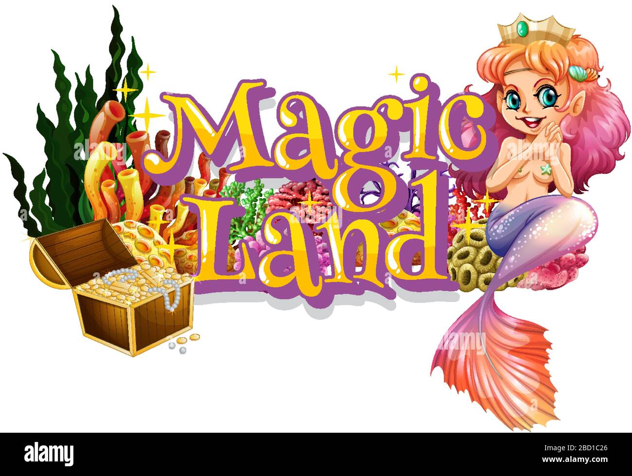 Mermaids word Cut Out Stock Images & Pictures - Alamy