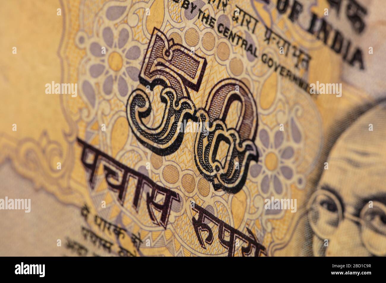 Indian Rupee, close up, denominations with which you can pay in india ...