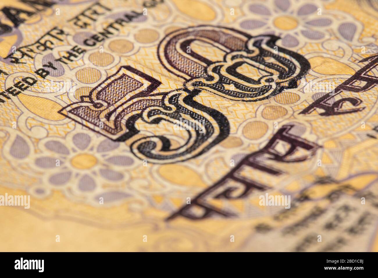 Indian Rupee, close up, denominations with which you can pay in india ...