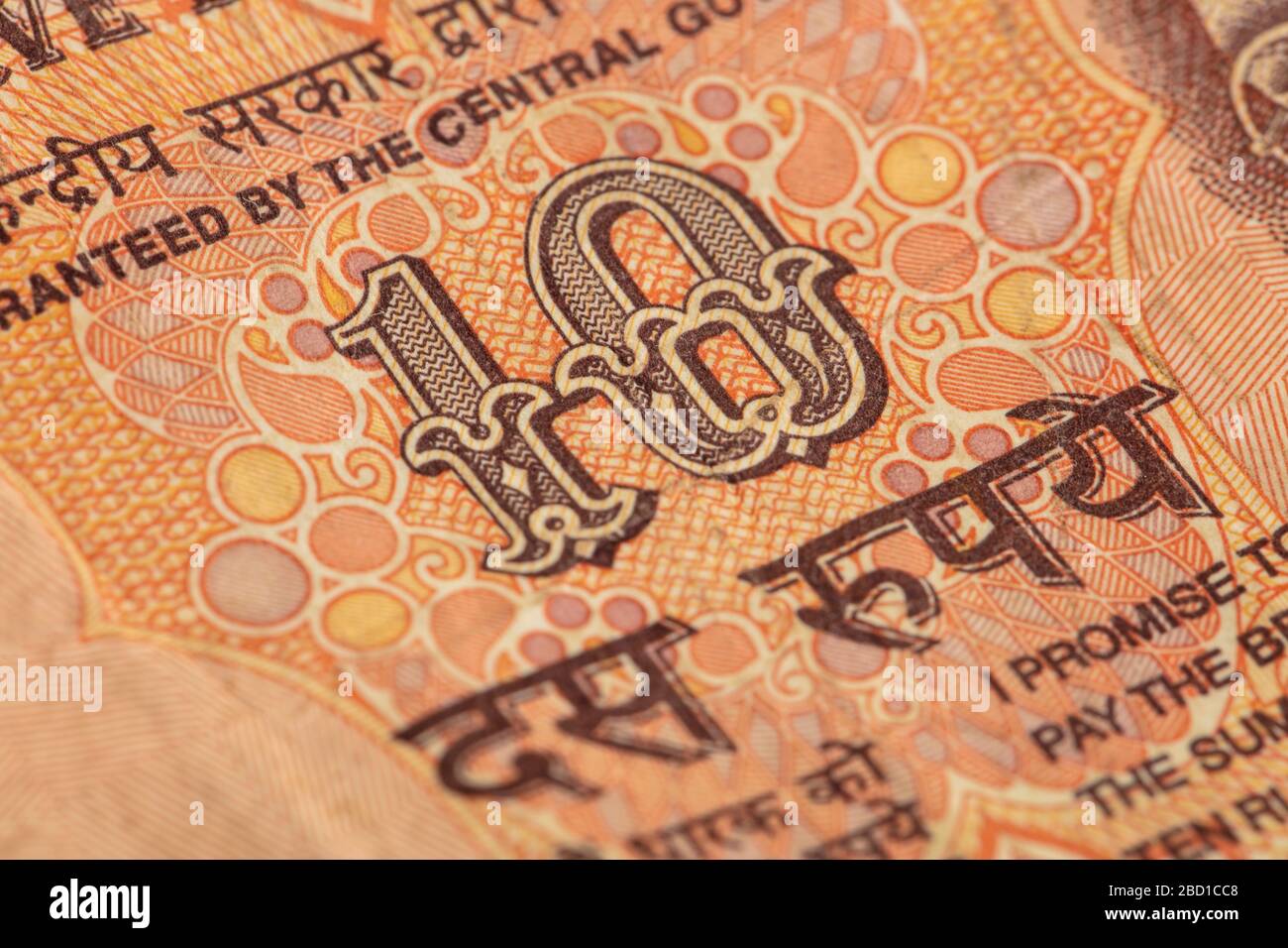 Indian Rupee, close up, denominations with which you can pay in india ...