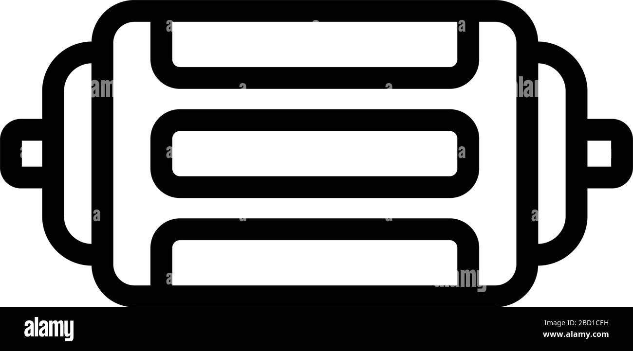 electric motor icon vector outline illustration Stock Vector Image ...