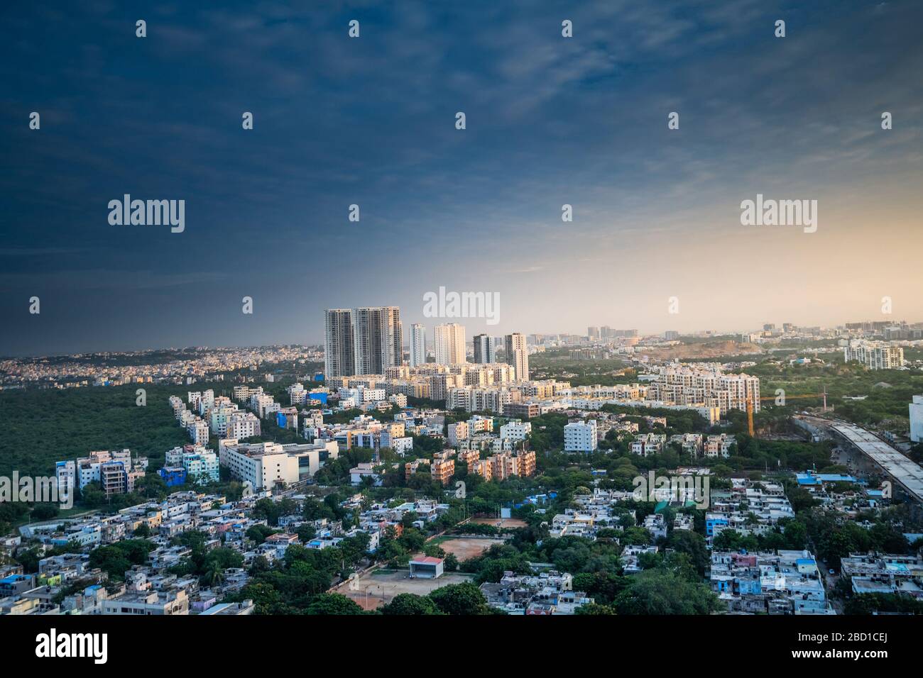 Hyderabad city buildings and skyline in India Stock Photo - Alamy