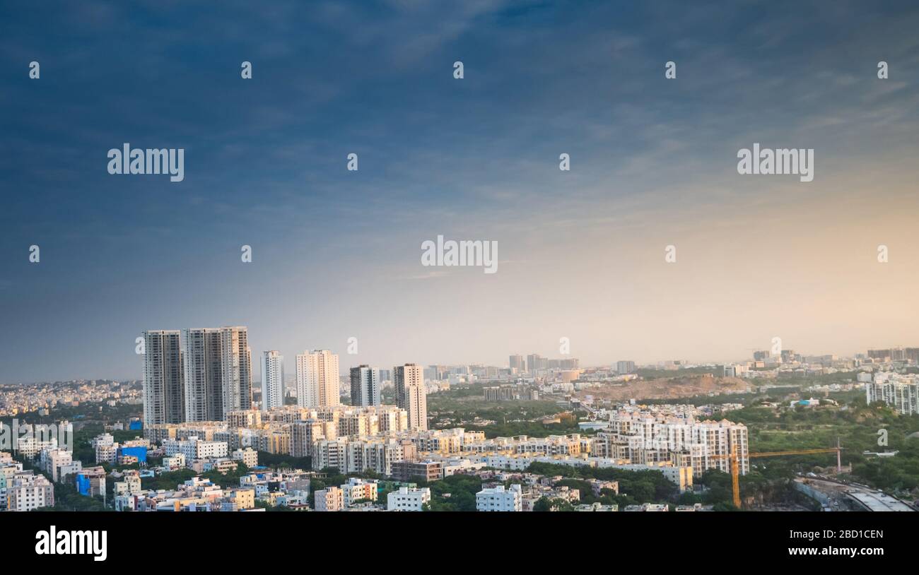 Hyderabad city buildings and skyline in India Stock Photo - Alamy