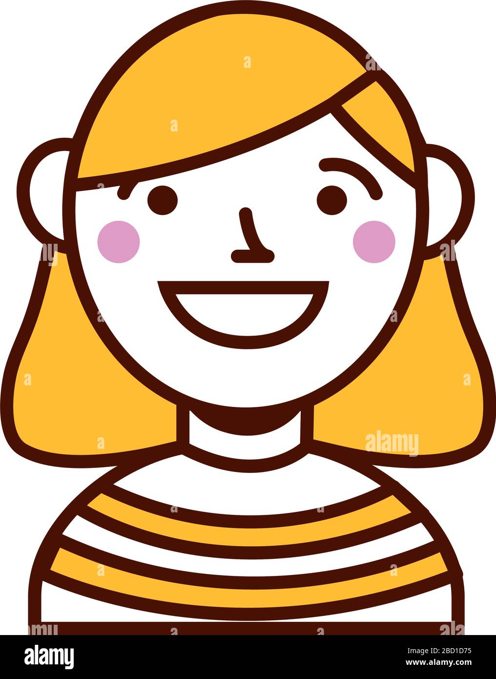 blond woman female avatar character Stock Vector Image & Art - Alamy