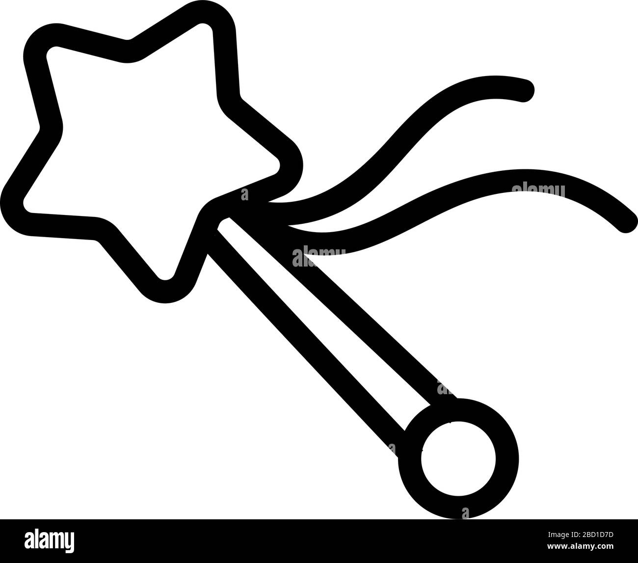 magic wand icon vector outline illustration Stock Vector Image & Art - Alamy