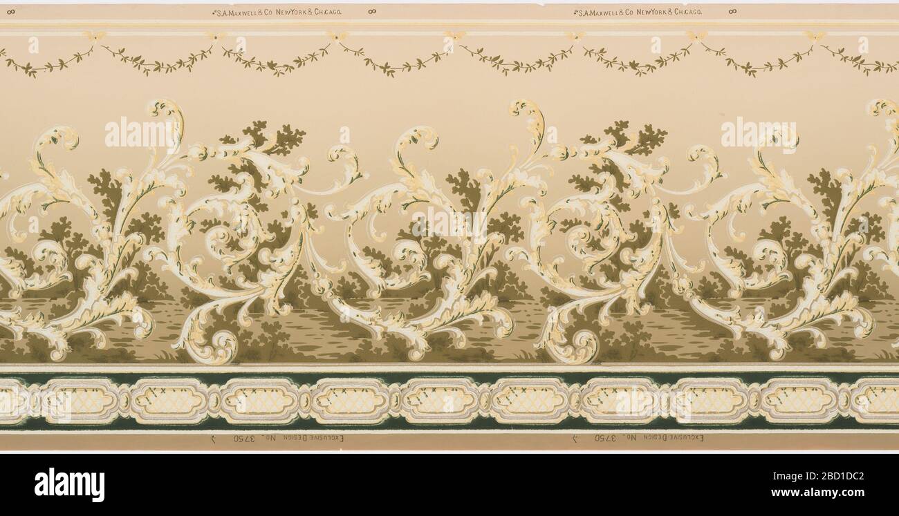 Frieze. Research in ProgressConnected large rinceaux with single border ...