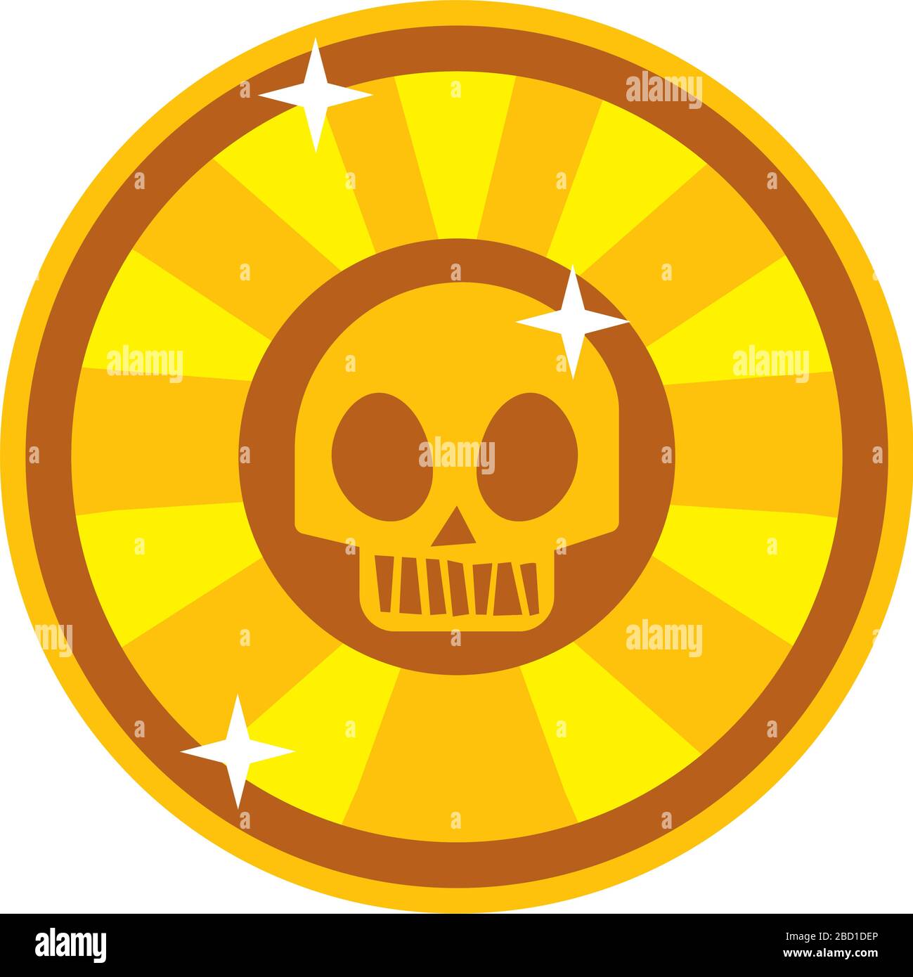 coin token with skull hand draw style Stock Vector Image & Art - Alamy