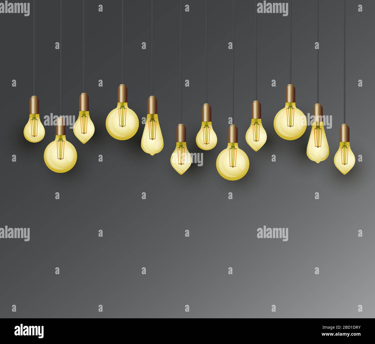 Background with retro bulbs Edison Stock Vector Image & Art - Alamy