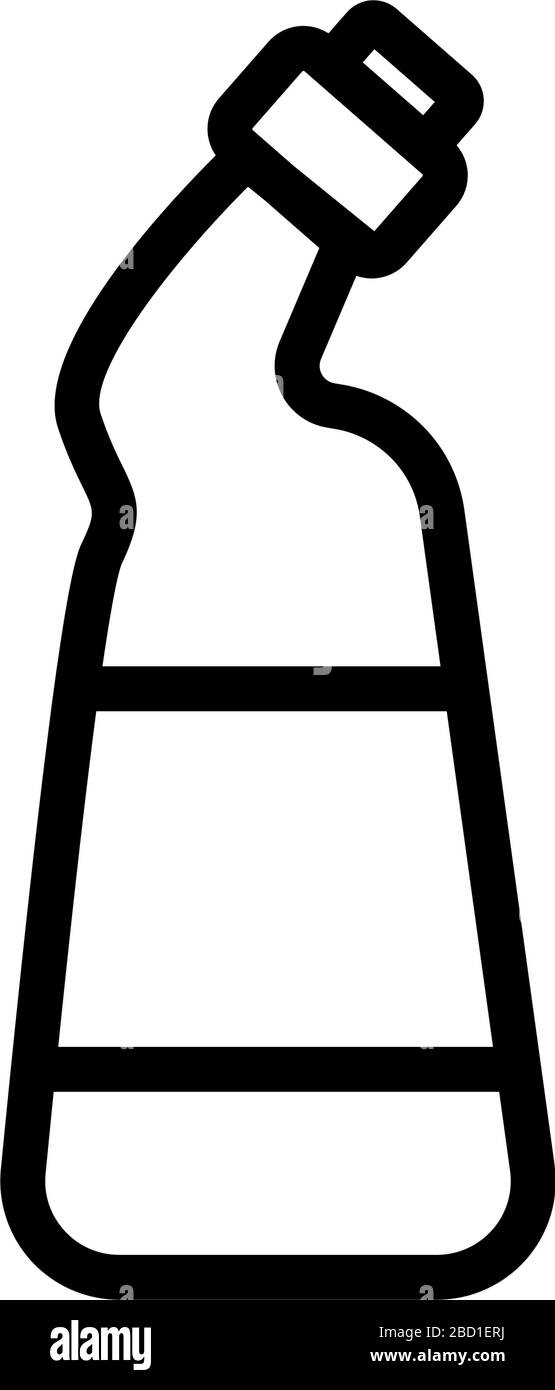 detergent bottle icon vector outline illustration Stock Vector Image ...