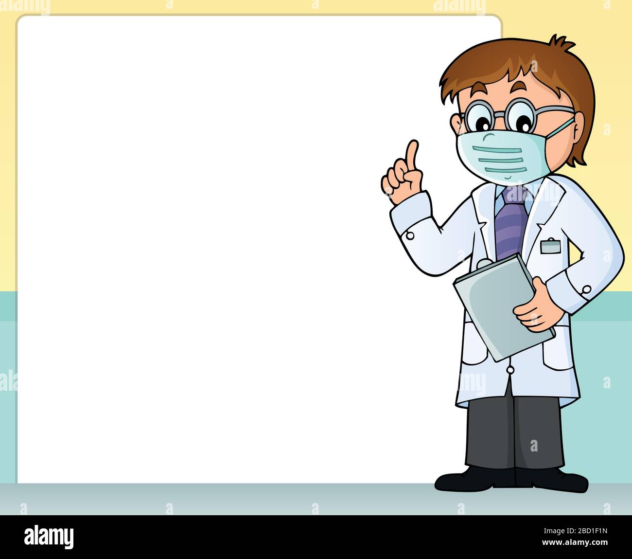Doctor theme frame 3 - eps10 vector illustration Stock Vector Image ...