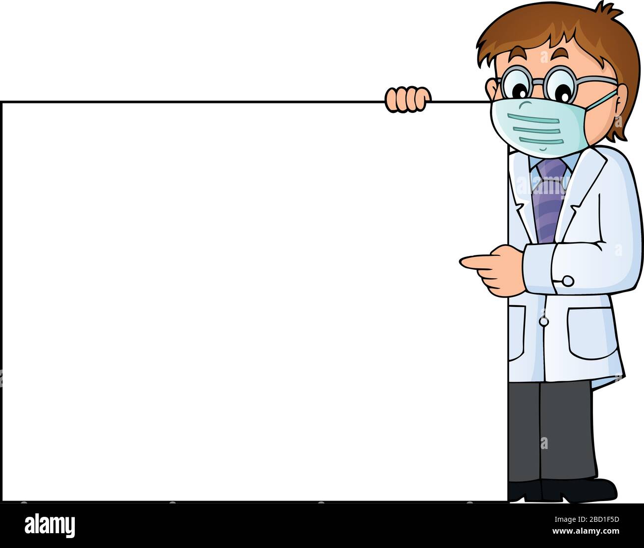 Doctor theme frame 1 - eps10 vector illustration Stock Vector Image ...