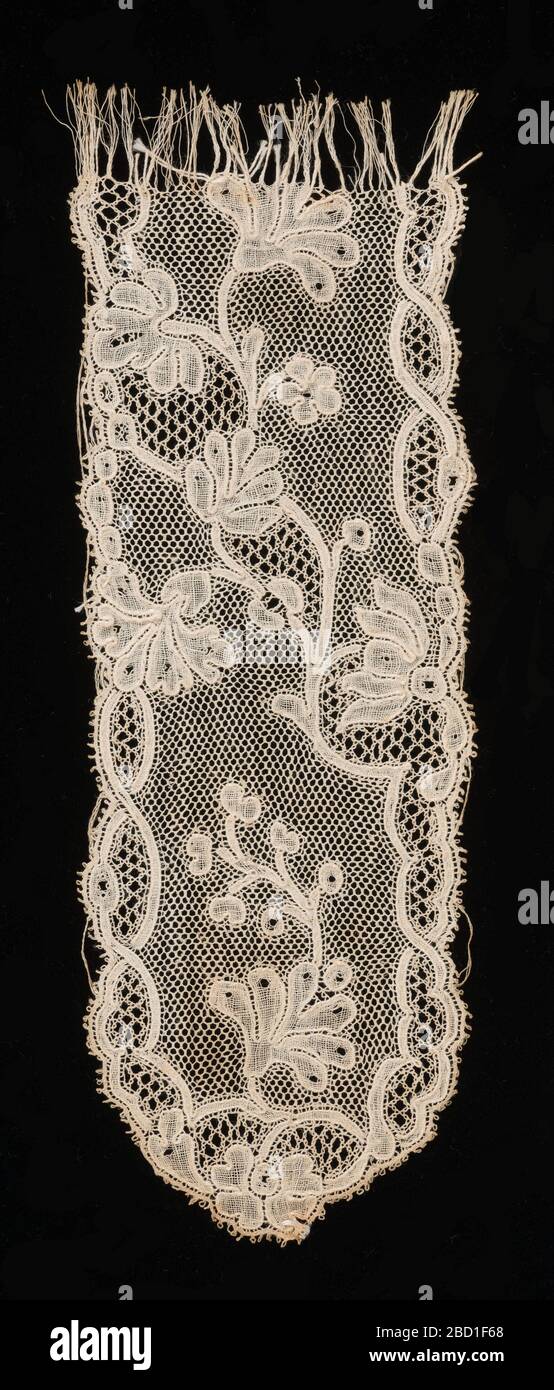 Sample end of lappet. Research in ProgressCopied from a lace pattern of ...