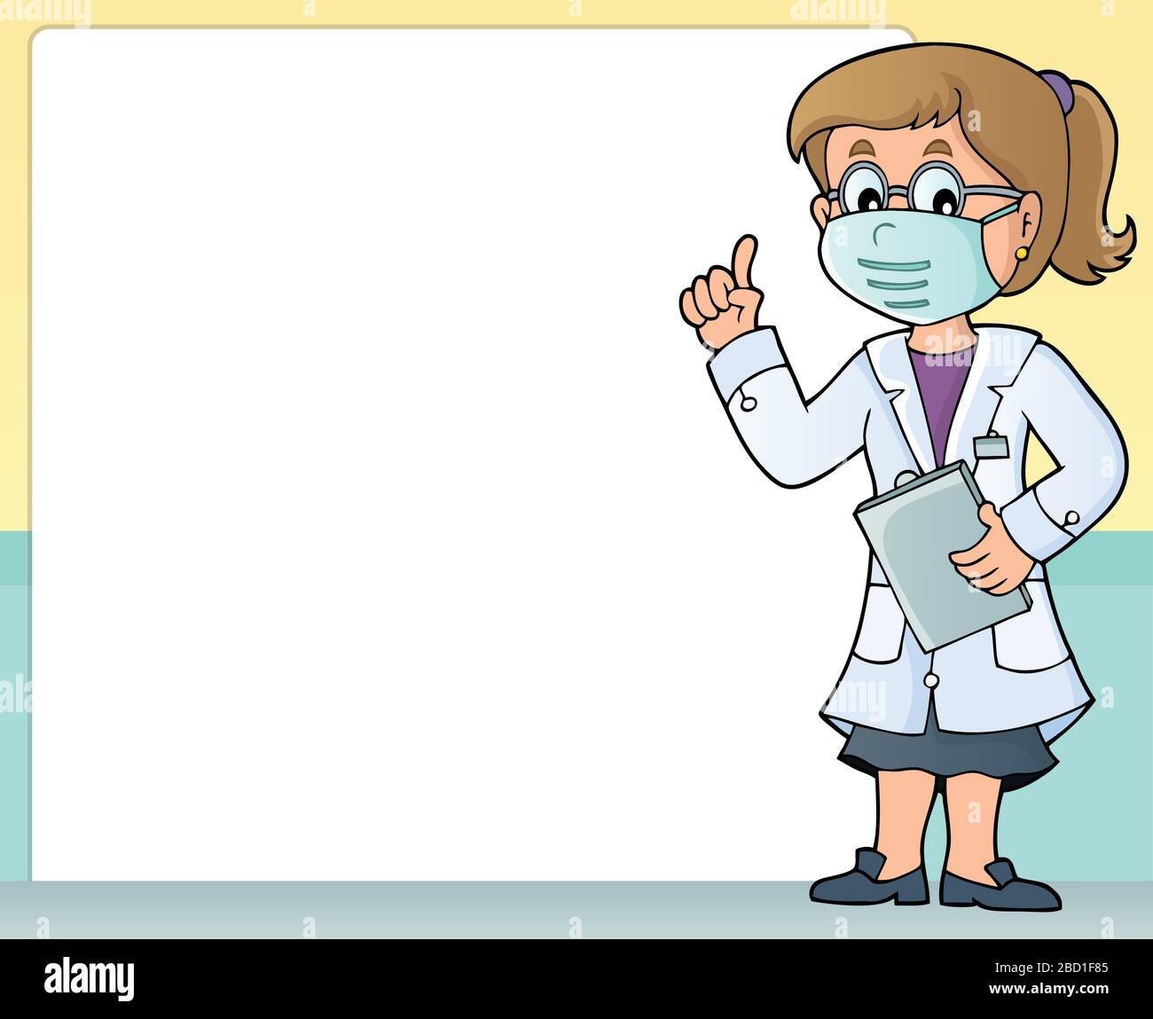 Doctor theme frame 4 - eps10 vector illustration Stock Vector Image ...