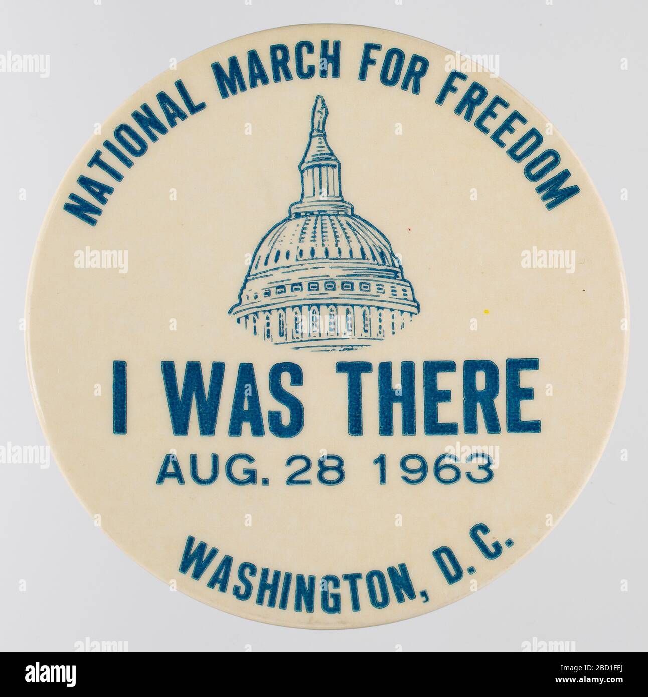 Freedom march 1963 button hi-res stock photography and images - Alamy