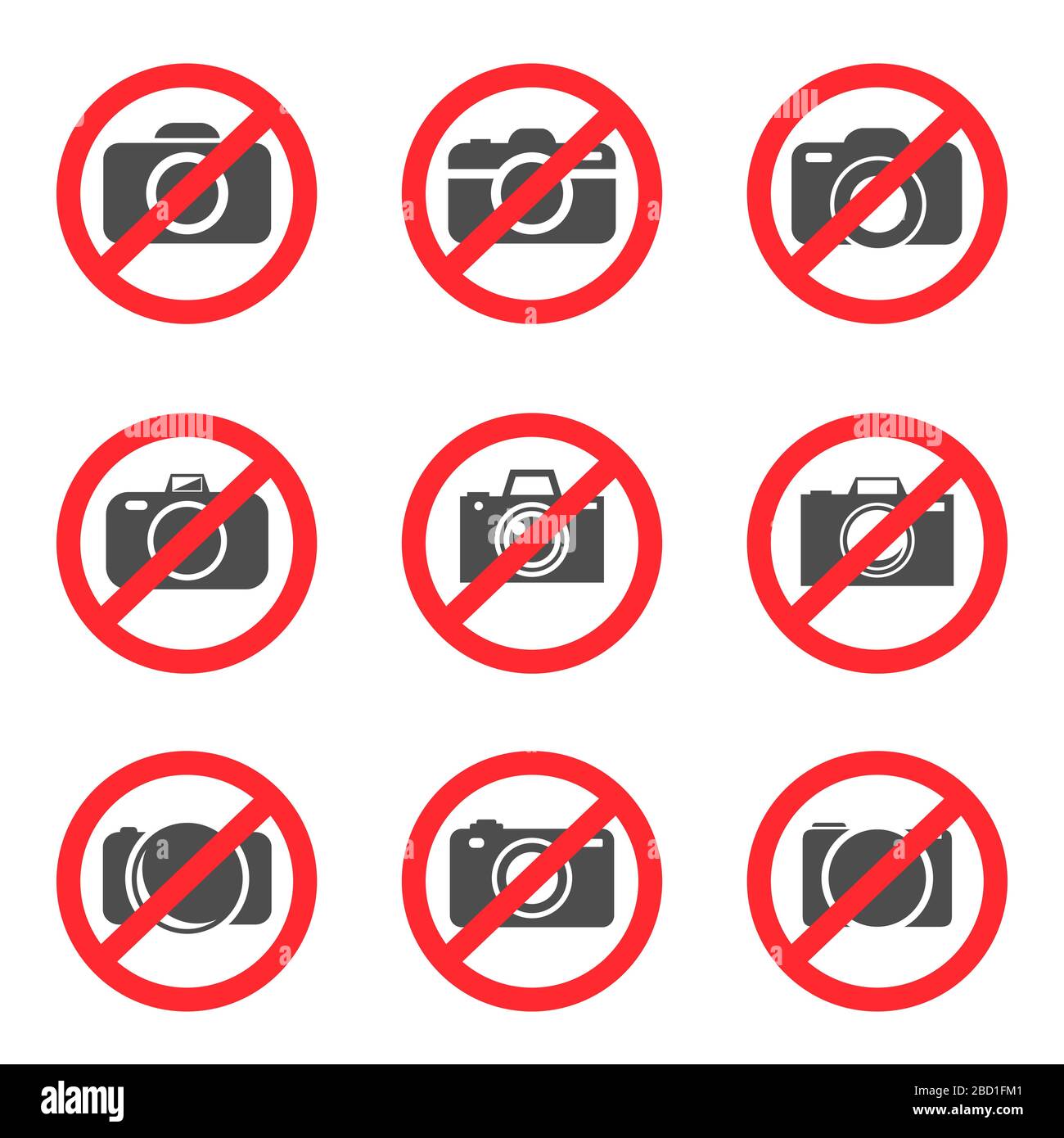 No photo camera icons Stock Vector Image & Art - Alamy